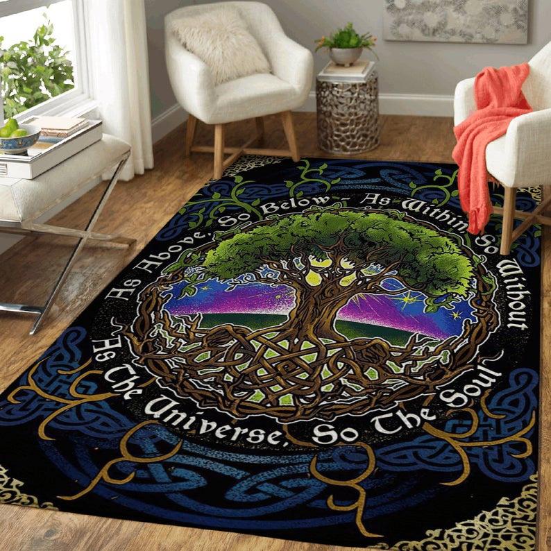 Buy Black Celtic Viking Rug Dragons Tattoo Luxury Area Rugs Carpet Home ...