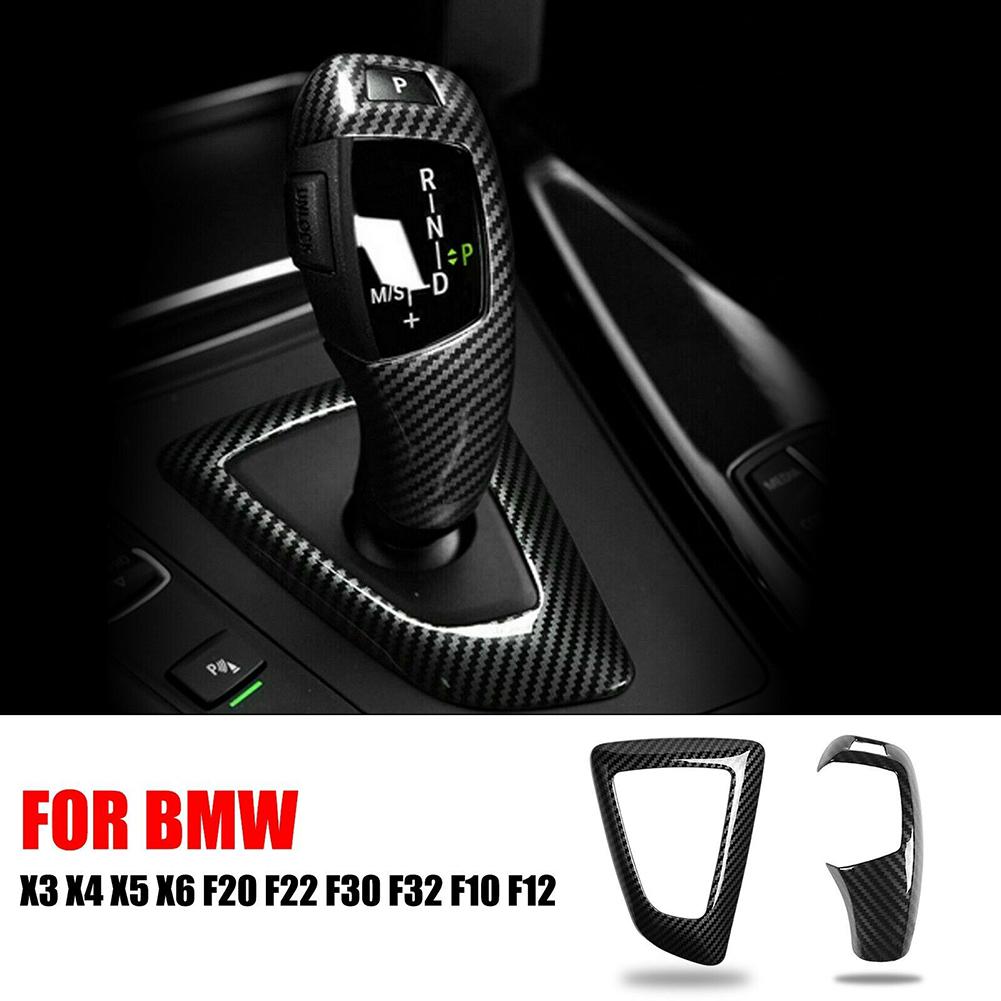 For BMW X6 F16 Gear Shift Knob Front 2pcs Carbon Fiber uygun fiyatlı ...