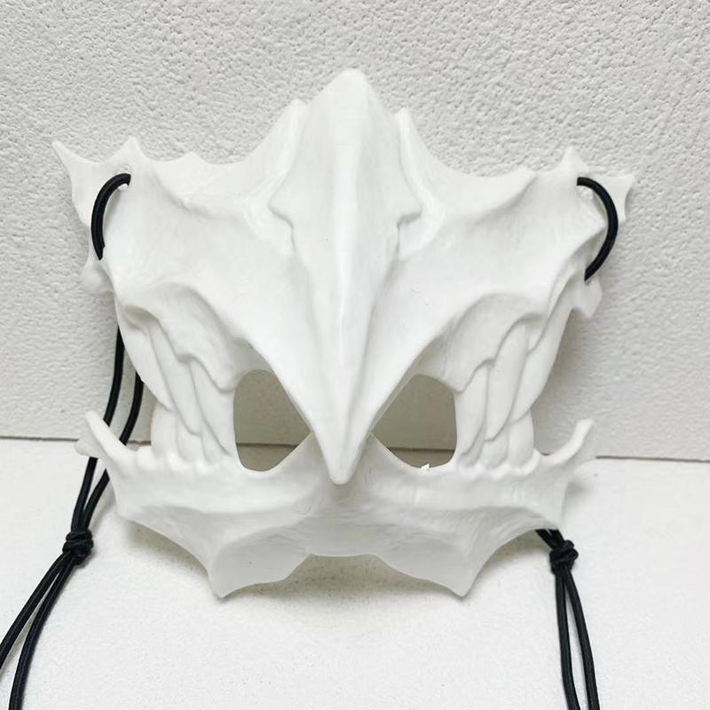 Buy Cos Headwear Horror Party Props Half Face Mask Dragon God Tiger ...
