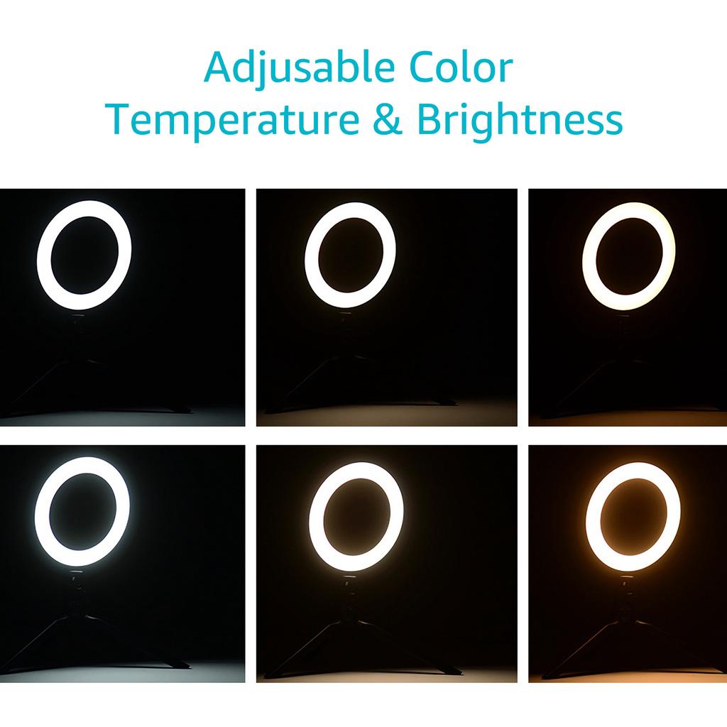 Buy 6 Inch USB Ring Light Selfie Beauty LED Light 3 Lighting Modes ...