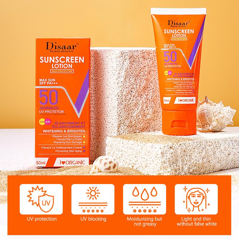 Cheap 50g Organic Sunscreen Cream SPF 50 Sunblock Cream Dermatologist ...
