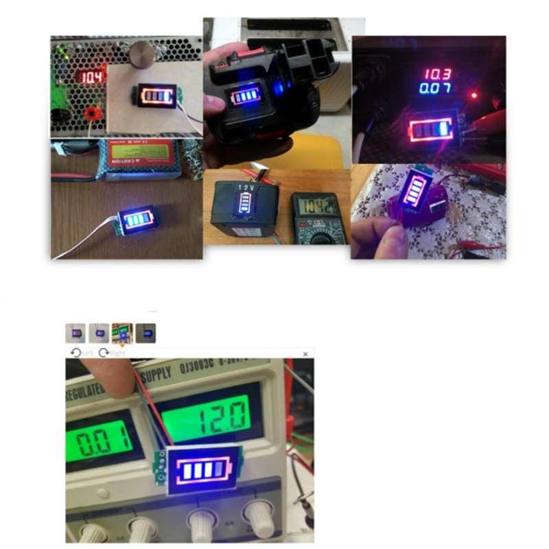 3S Lithium Battery Capacity Indicator Module 12.6V Blue Display ...
