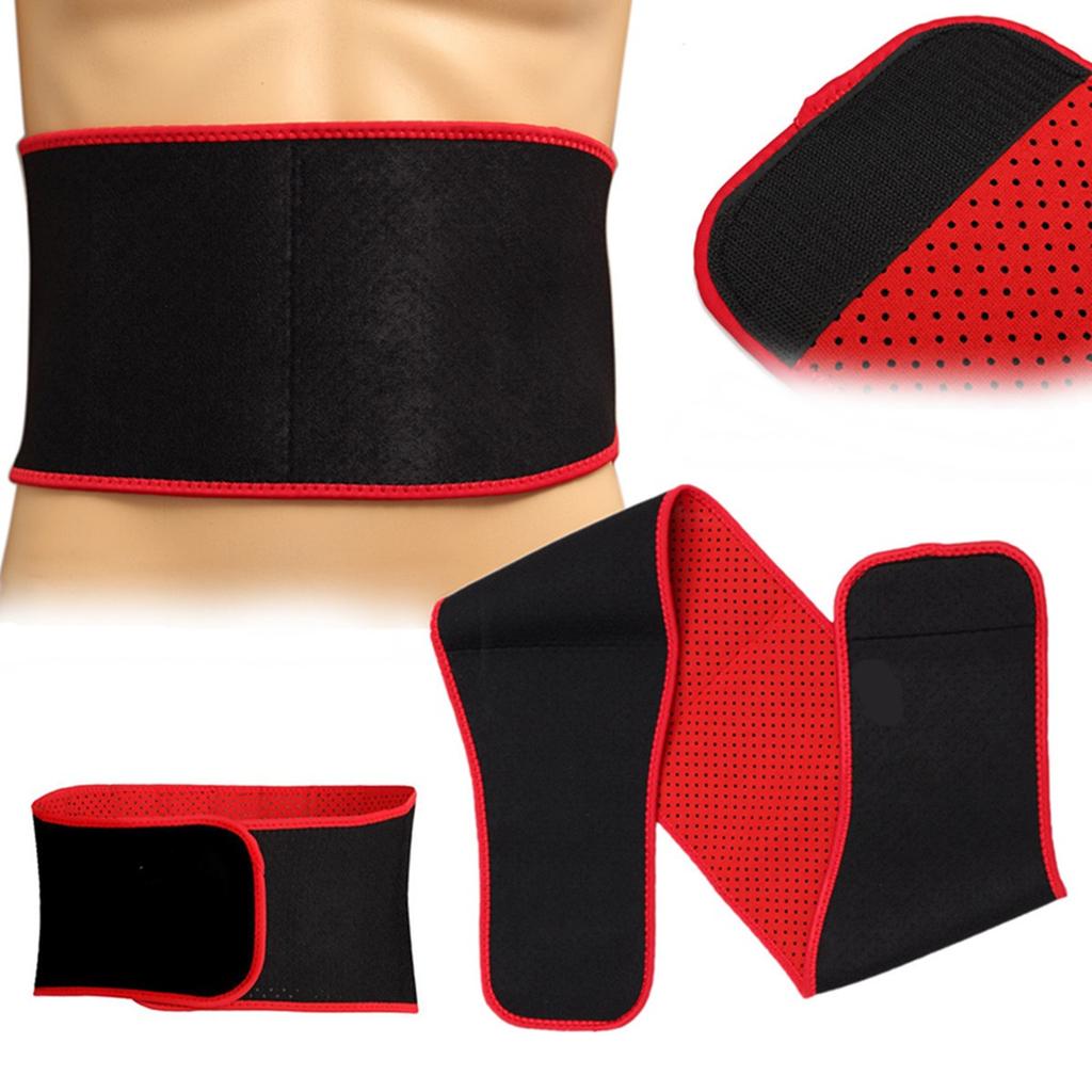 Buy Adjustable Waist Brace Support Belt Band Magnetic Lumbar Waist ...