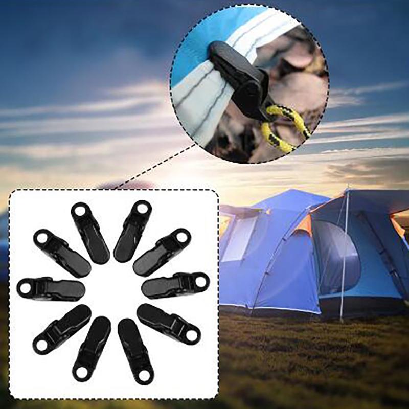 10Pcs Tent Awning Canopy Clamp Tarp Clip Snap Canvas Gripper Caravan ...