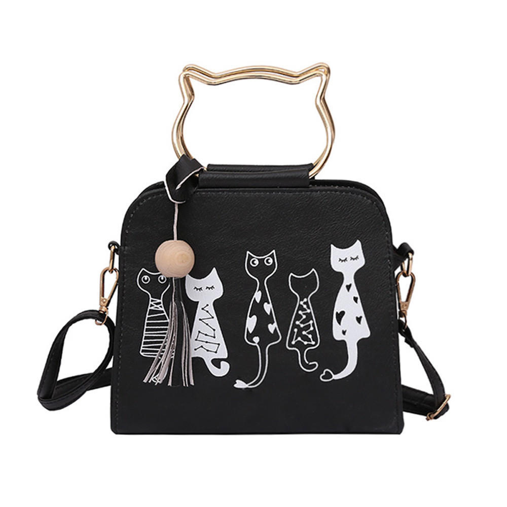 Buy Animal Messenger Purse Women Handbags Cat Rabbit Pattern Shoulder ...