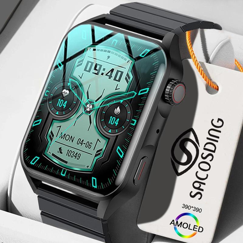 Buy SACOSDING New Fashion Smartwatch Men Women AMOLED Screen Bluetooth ...