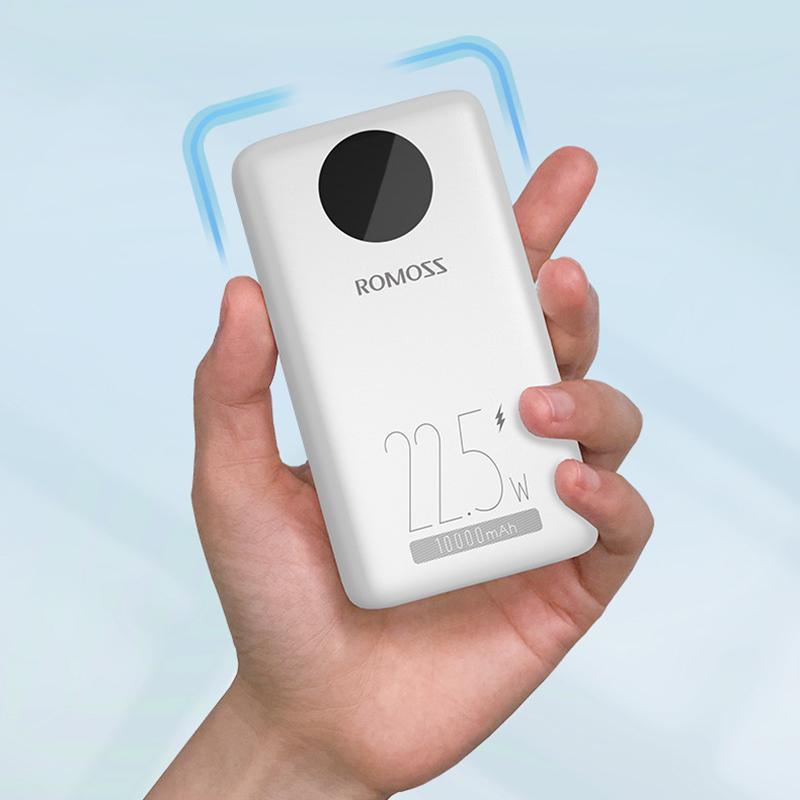 Buy ROMOSS LED Display 10000mAh Power Bank 22.5W 18W PD Fast Charging ...