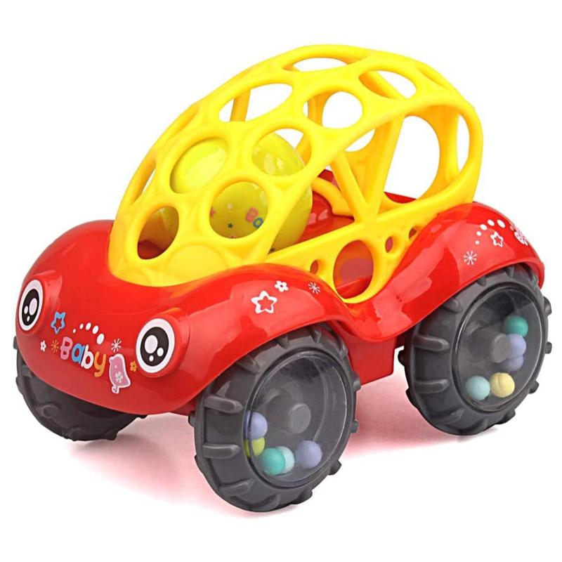 Buy 1pcs Baby Rattle Roll Car Toy Hand Grasping Ball Toys Hand Jingle ...