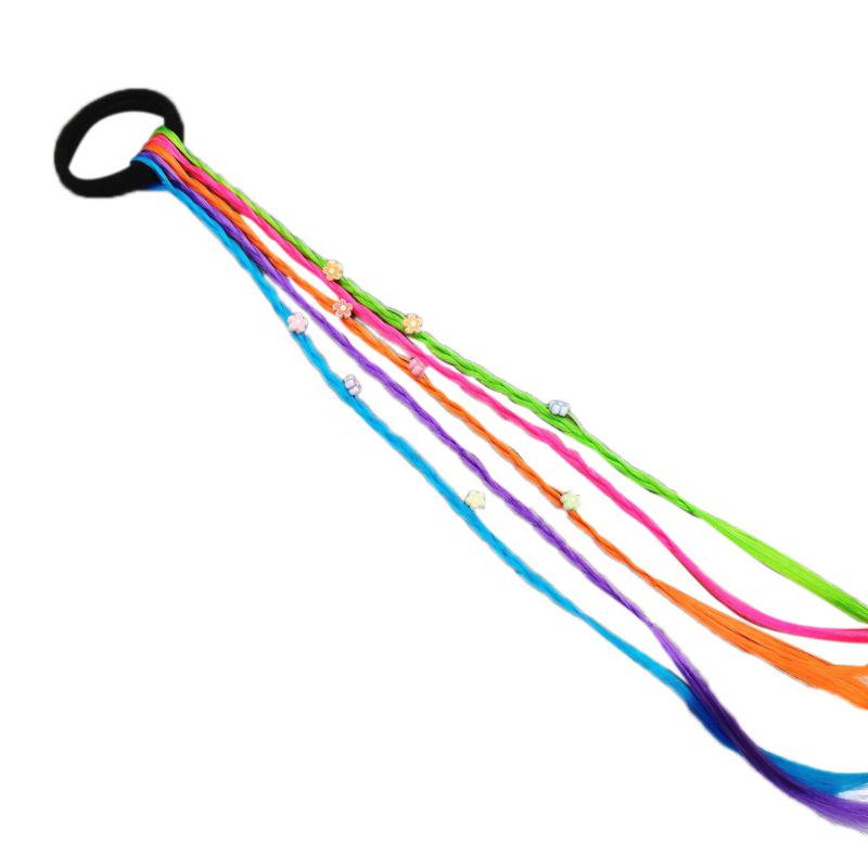 Buy Girls Wig Hair Accessories Elastic Hairband Colorful Hair Lace ...