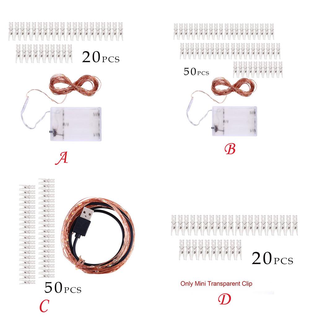 Buy Aominuo Dl Photo Clip LED String With Clips For Hanging Picture ...