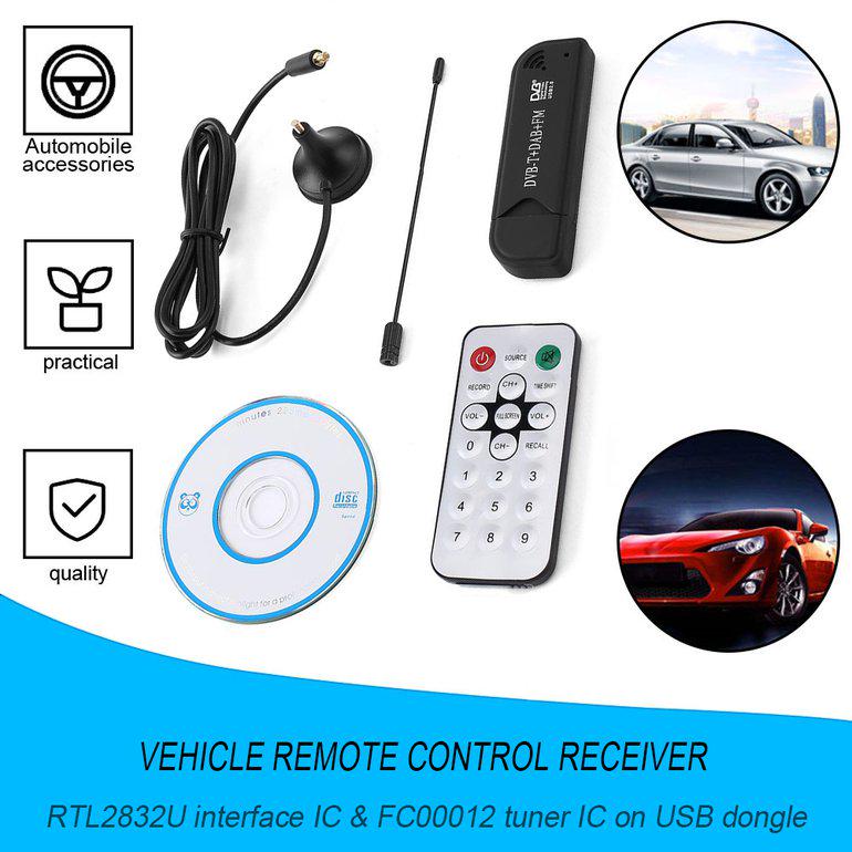 Buy Mini USB Remote Receiver Set Compatible with Many SDR Software ...