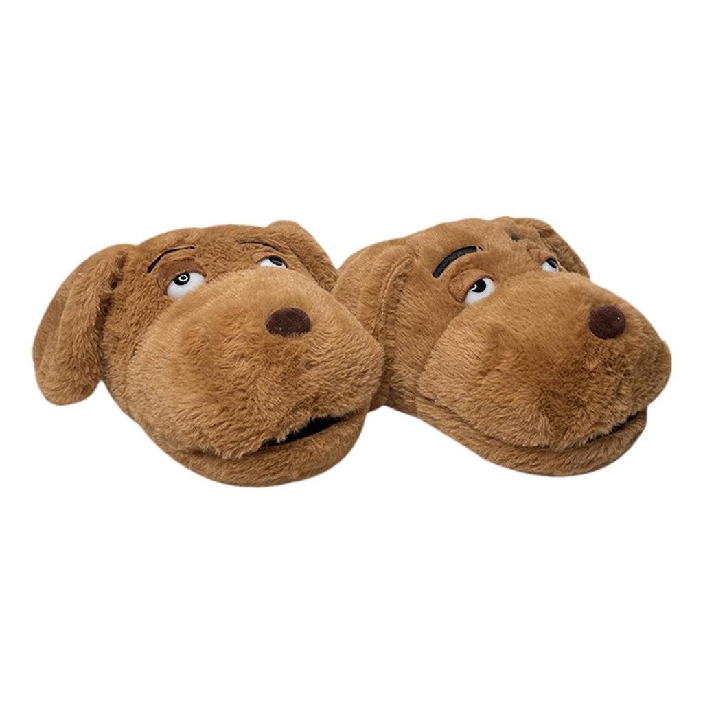 Cheap Animal Plush Slippers|Warm Rabbit/Dog Prints Winter Slippers|Anti ...