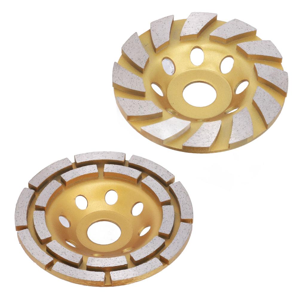 4.5in Grinding Wheel Set Double Row and Turbo Segment Diamond Cup ...