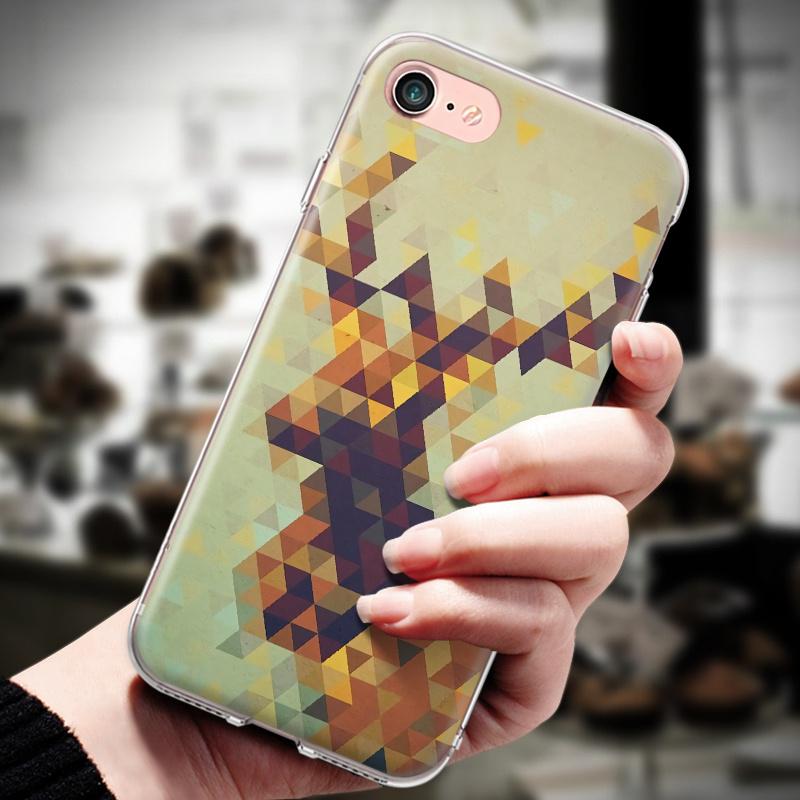 Buy Rhomboid Splice Elk Pattern Silicone Phone Case at affordable ...