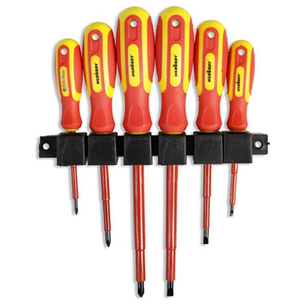Buy 6 Pcs Insulated Electrician Screwdrivers Star Cut Electrician ...