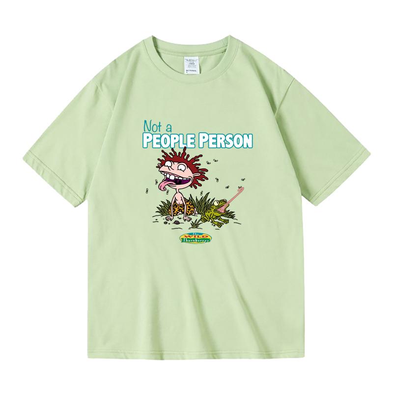 Buy 210 GSM Men's Heavy 100% Cotton T-Shirt Not A People Person Print ...
