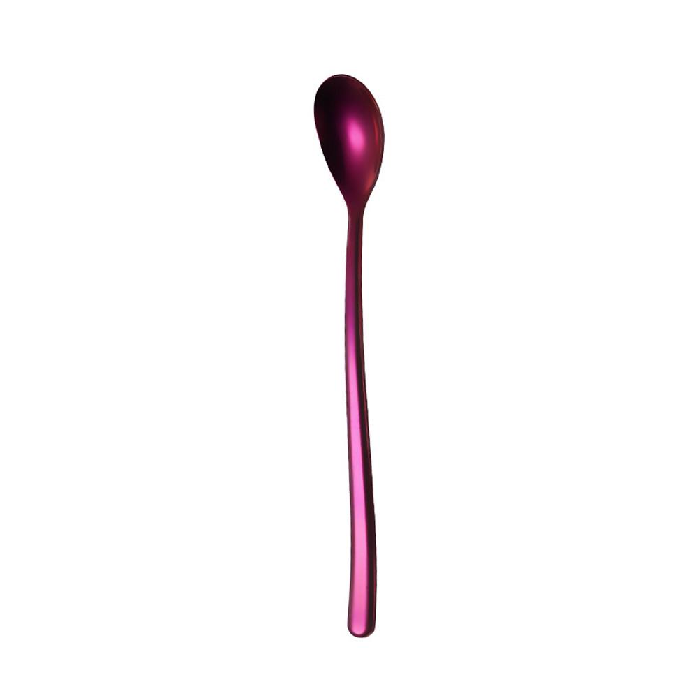 Buy Colorful Spoon Long Handle Spoons Flatware Coffee Drinking Tools ...