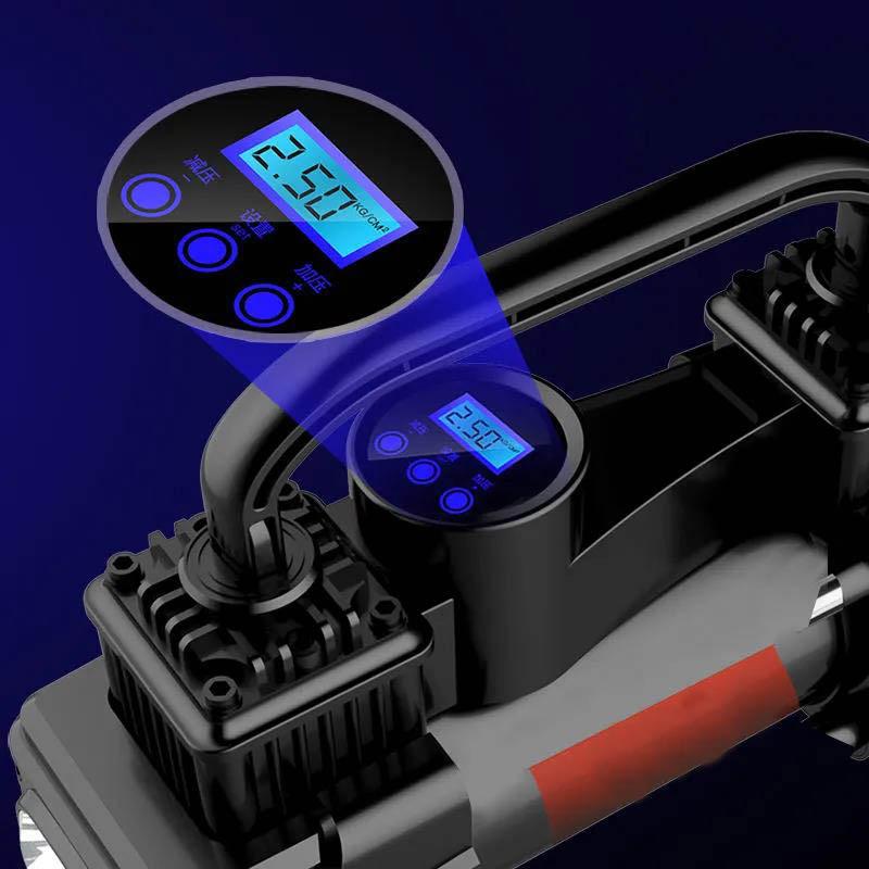 Buy Car Inflatable Pump Double-cylinder High-power Car Portable Air ...