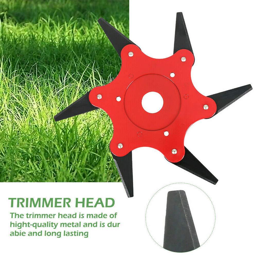 Buy 6 Teeth Trimmer Head Garden Lawn Mower Blade Enhanced Version 65Mn ...