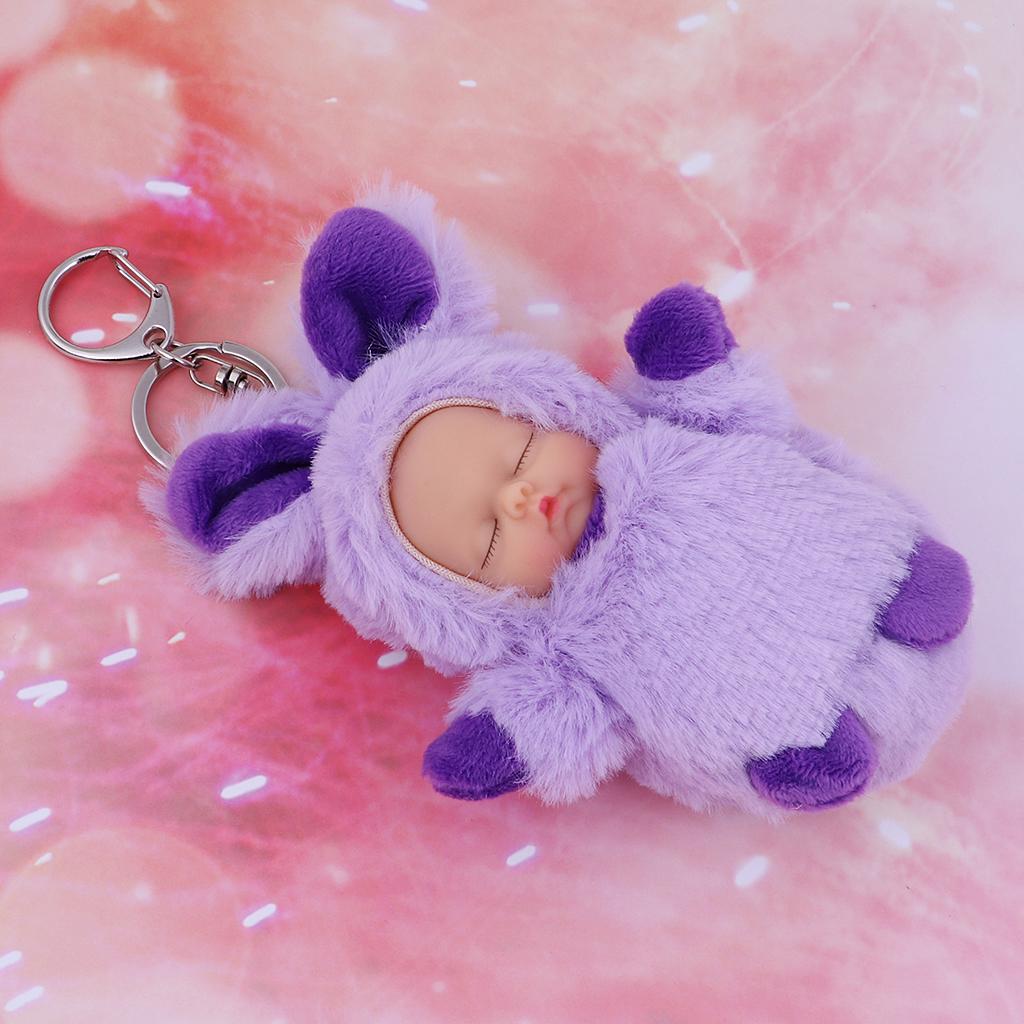 Buy Cute Sleeping Baby Doll Key Chain Keyring Bag Car Charm Pendant ...