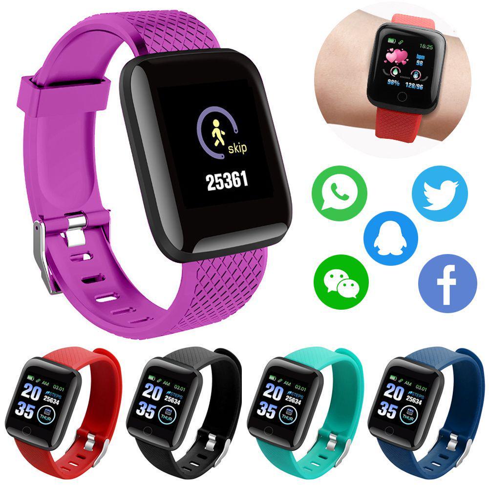 116 Plus Smart Watch Sports Fitness Wristband Health Monitoring Watch ...