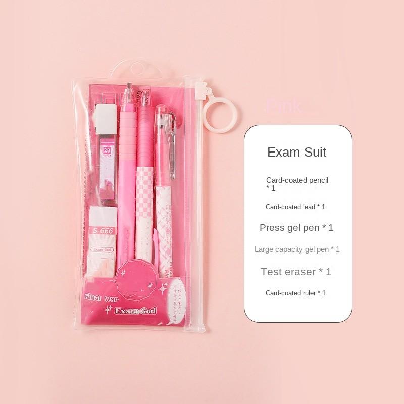 Cheap 6pcs/set Cute Stationery Set 2pcs 0.5mm Black Ink Gel Pen 1pc ...