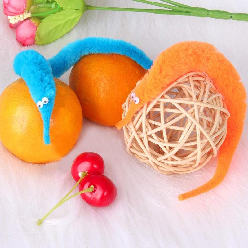 Buy 5/10/20/30Pcs Magic Worm Toys Wiggly Twisty Fuzzy Worm Trick Toys ...