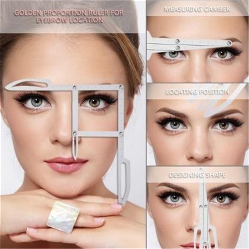 Buy Eyebrow Positioning Measurement Stainless Steel Ruler Makeup ...
