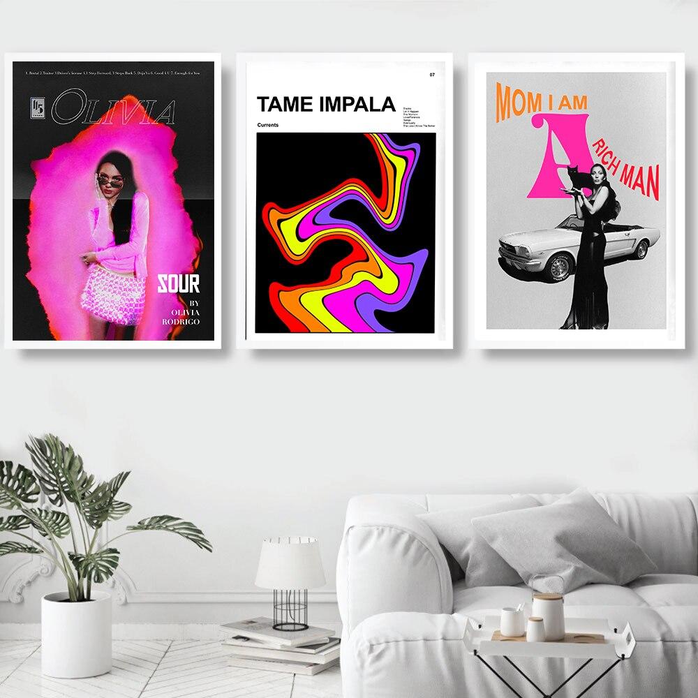 Taming Impala Ancient Music Poster Rainbow Print Digital Download Print ...