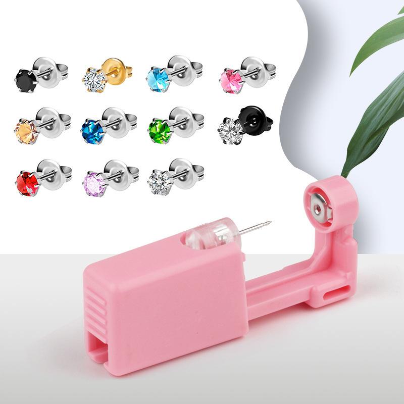 Buy Piercing Gun Cartilage Sterile Piercing Tool DIY Jewelry 1PC Stud ...