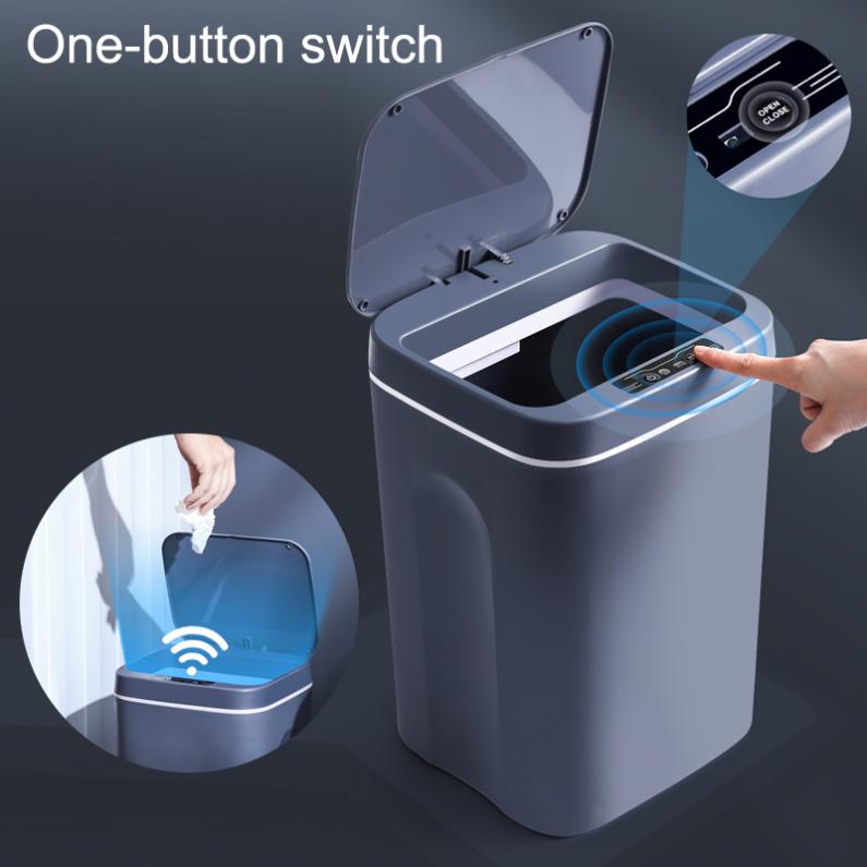 Cheap Gray ABS Chargeable Home Smart Trash Household Intelligent Trash ...