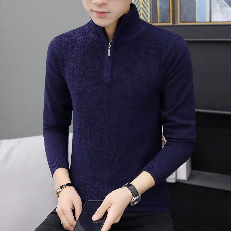 Cheap Men's Sweaters Autumn Winter Warm Cashmere Wool Pullover Sweaters ...