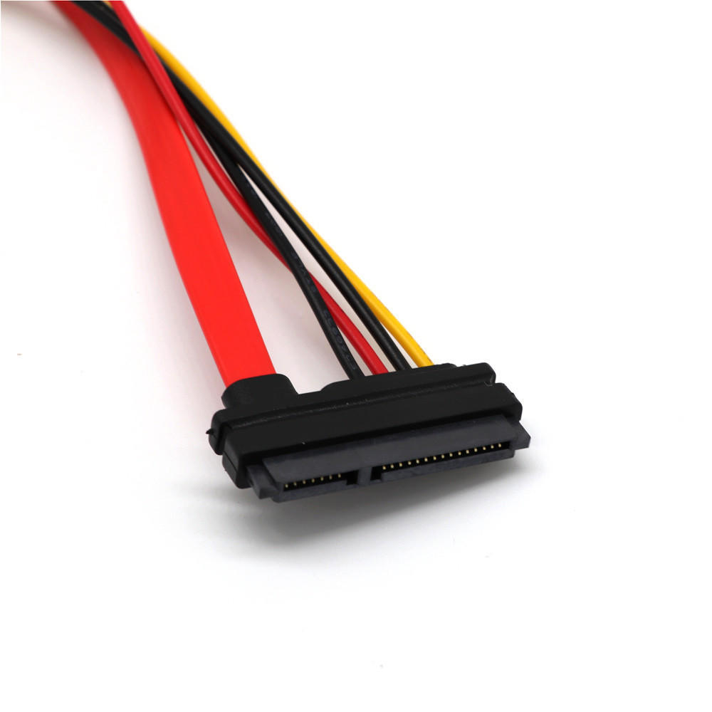 Buy 30cm SATA Combo 15 Pin Power and 7 Pin Data Cable 4 Pin Molex To ...