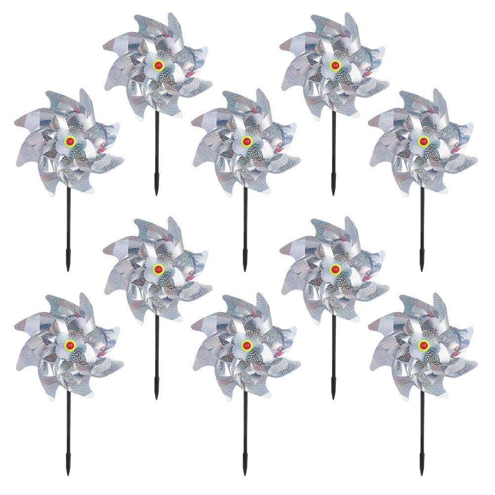 Buy 10pcs Outdoor Bird Repellent Pinwheel Tool Balcony Garden ...