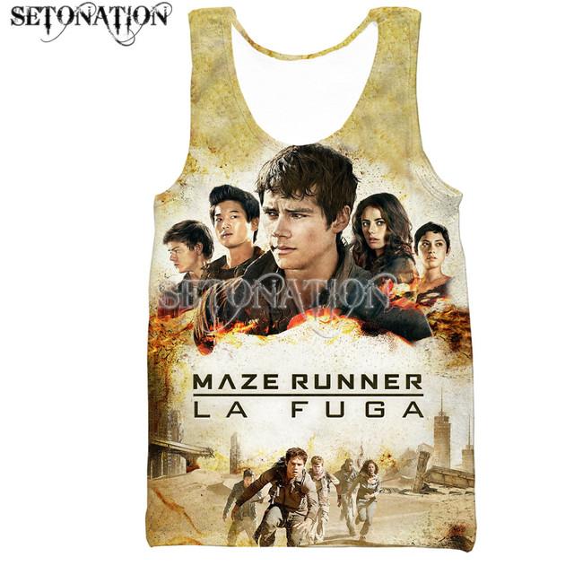 The Maze Runner VestPopularity New Fashion Cool 3d Printed Vest Summer ...