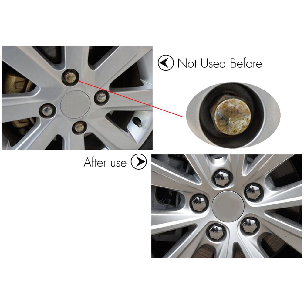 Buy 10Pcs Wheel Lug Nut Durable Solid Bolts Covers for Peugeot 307 ...