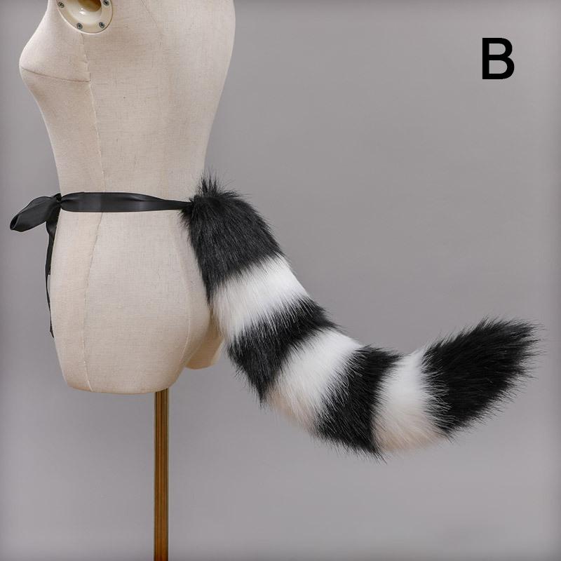 Buy 60CM Long Fox Tail Cosplay Adult Kids Anime Plush Cosplay Props ...