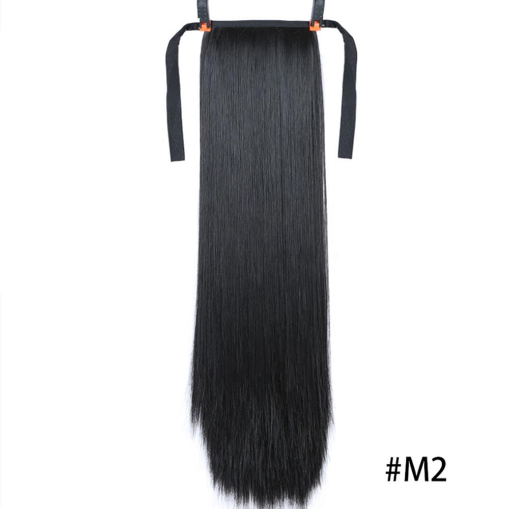 Cheap Synthetic Hair Fiber Heat-Resistant Straight Hair With Ponytail ...