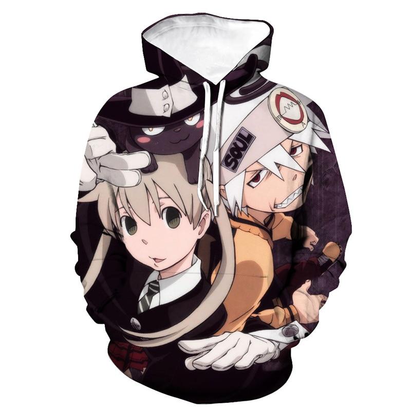 Cheap Anime Hoodies Soul Eater 3d Print Men Women Hooded Sweatshirt ...