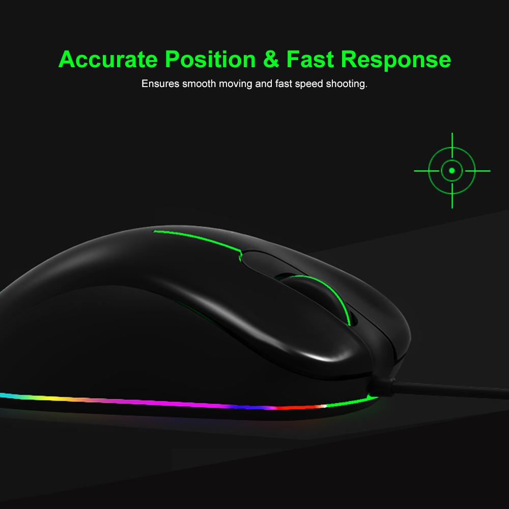 Buy MAGIC-REFINER MG10 USB Wired Gaming Mouse RGB Light Professional ...