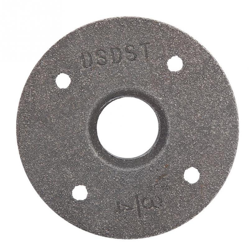 Buy 10pcs Cast Iron 4 Holes 85mm DN20 Flange Pipe Base Thread Floor ...