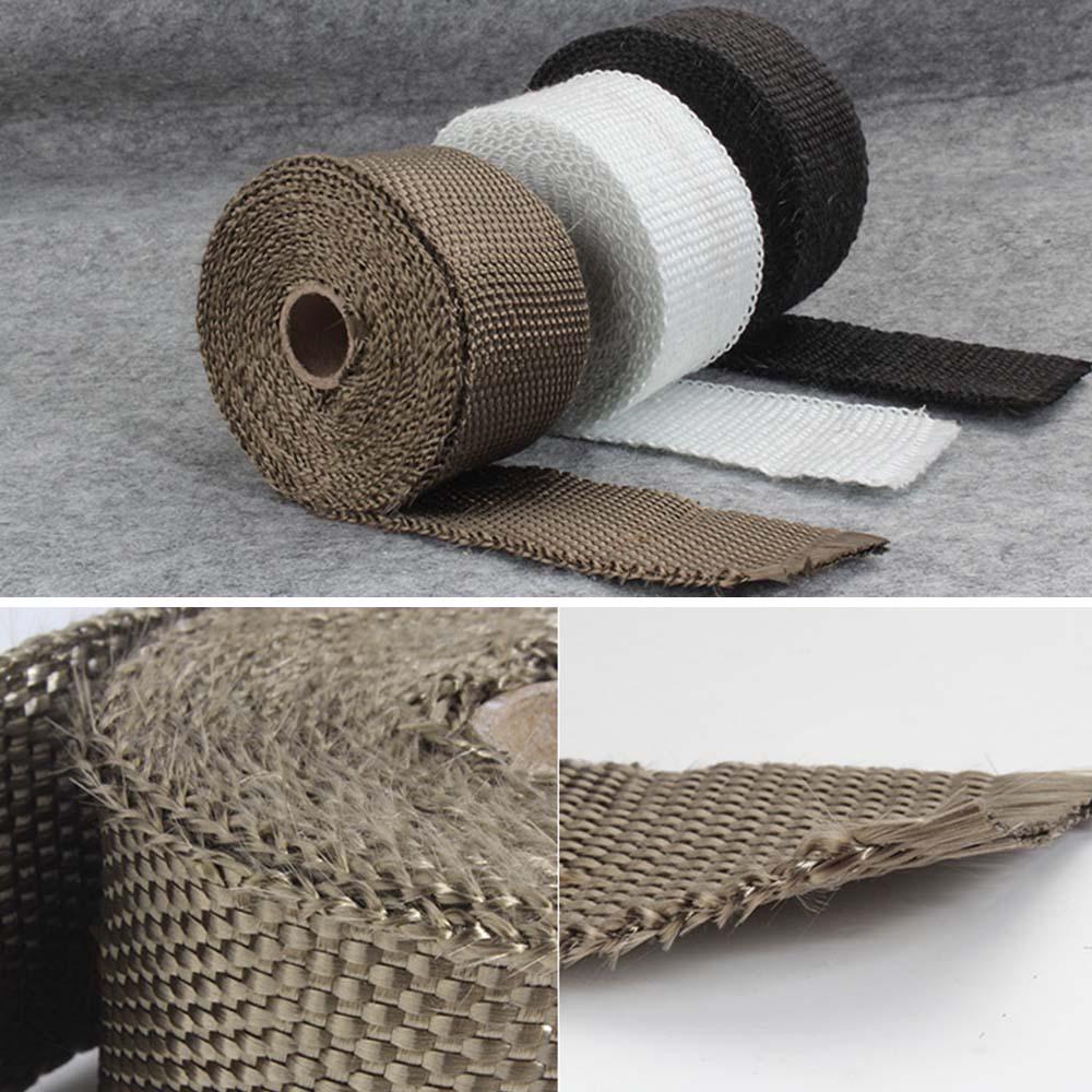 Buy Thermal Exhaust Header Pipe Tape Heat Insulating Wrap Fireproof ...