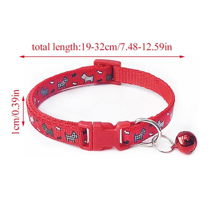 Kaufe 1Pc Colorful Cute Bell Collar For Cat Dog Adjustable Collar With ...