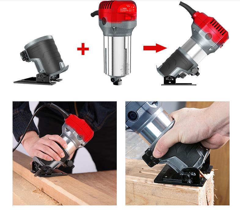 Adjustable Balance Trimmer Base Shield Wood Work Shank Trim Router Edge ...