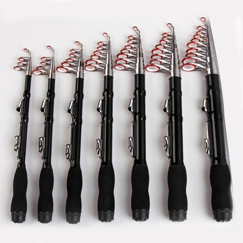Buy Hanyu Mini Carbon Fiber Pocket Telescopic Fishing Rod for Boat Carp ...
