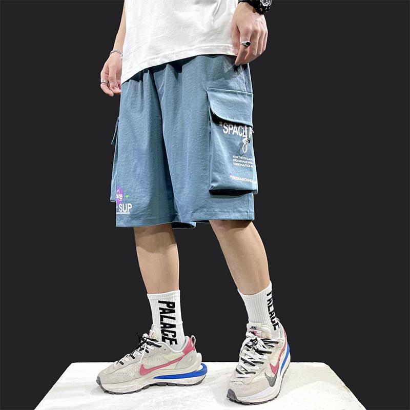 Buy New Five-Point Casual Pants Men's Sports Pants Men's Loose Casual ...