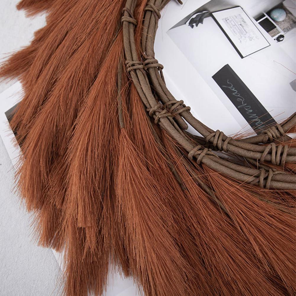 Buy Faux Pampas Grass Wreath for Boho Home Decor Large Modern ...