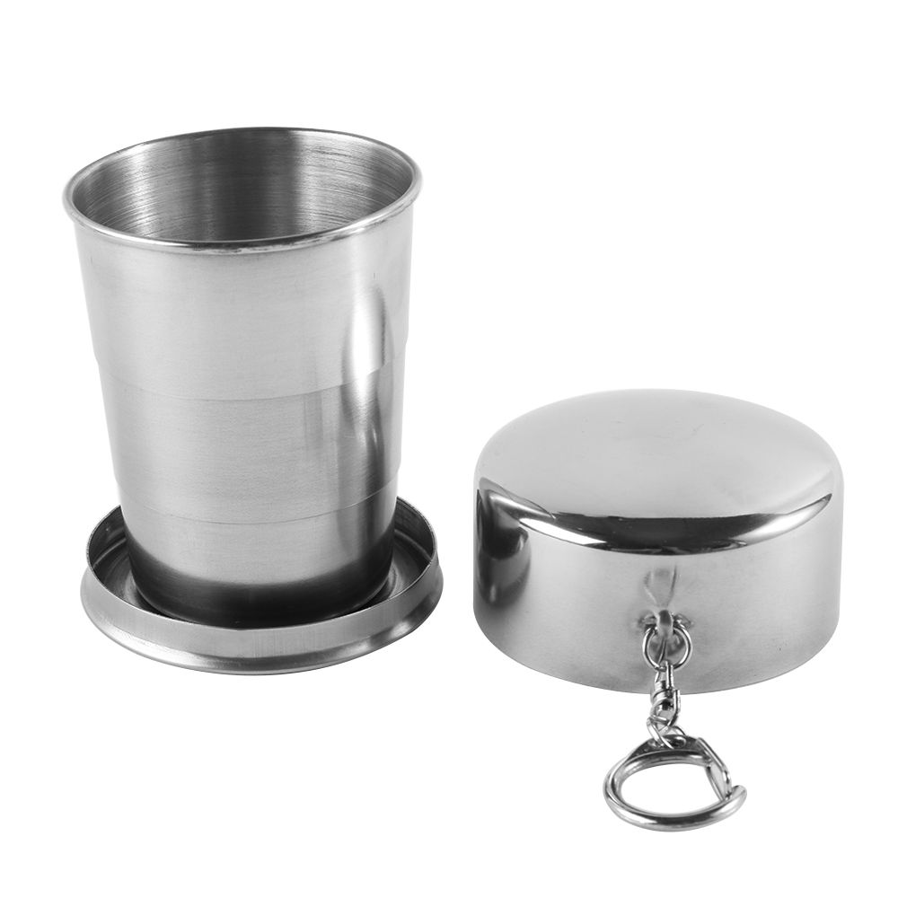 Portable Keychain Travel Cup Stainless Steel Compression Cup Cup Small ...