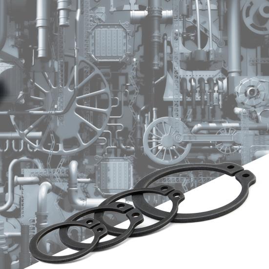 Buy 225Pcs C-Clips Multiple No Slippery Carbon Steel C-type Retaining ...