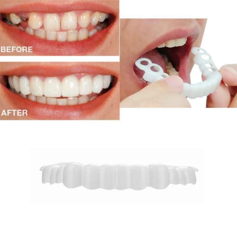 Buy Tooth Beauty Cover Silicone Simulation Teeth Brace Durable 1Set ...